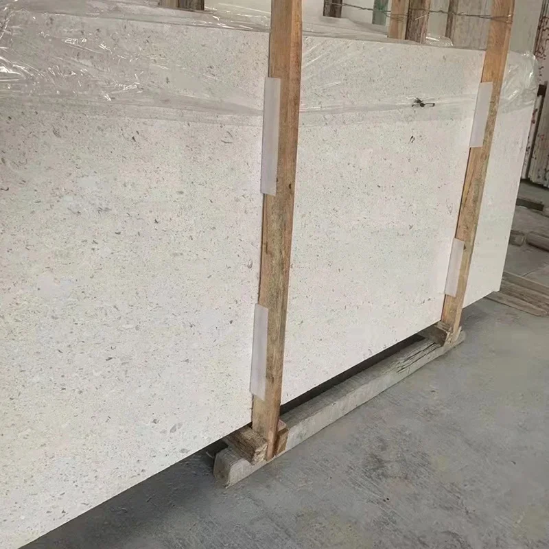 Crema Pearl Beige Limestone Slabs Tiles For Exterior Wall Cladding ...