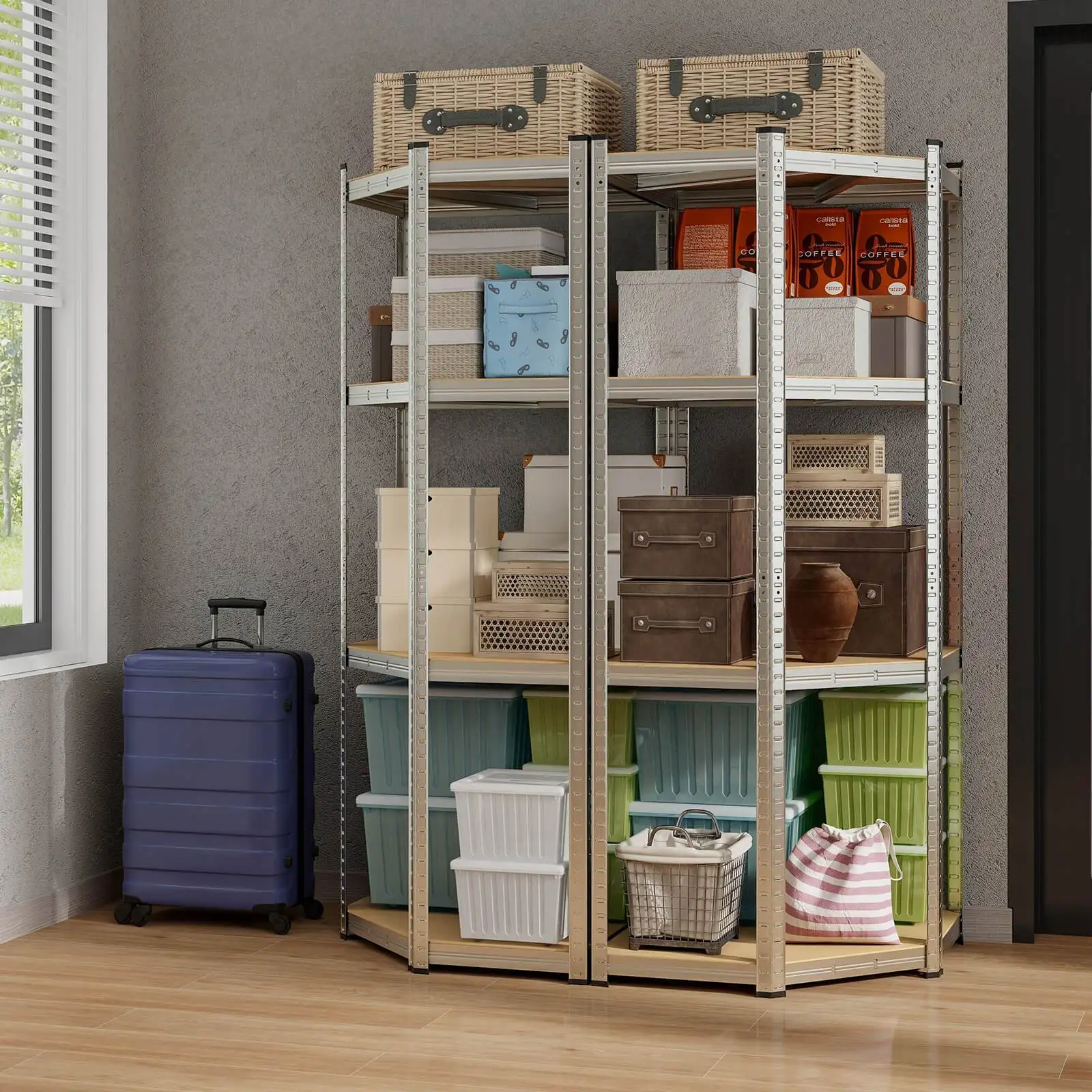 Customizable Butterfly Hole Heavy Duty Stacker Frame Shelves Storage ...