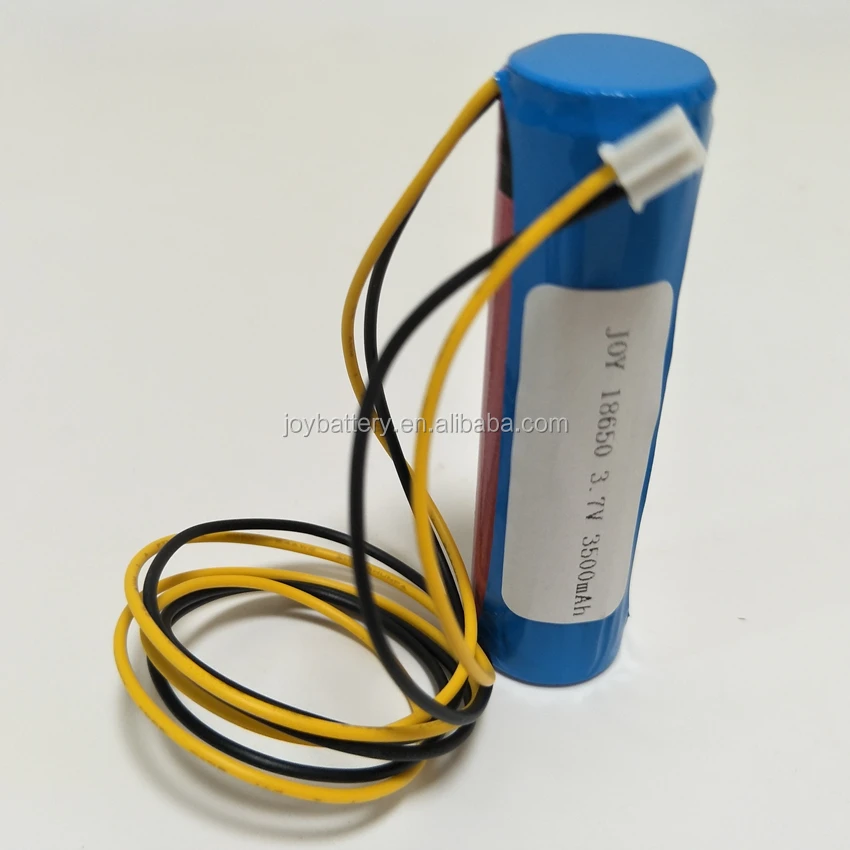 工厂供应可充电锂离子18650锂离子电池3 7v 3500毫安时电池,带pcb和连接器 Buy 快乐圆柱18650 3 7v