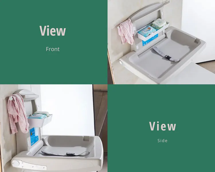 Modun Surface Mounted Plastic Baby Changing Table
