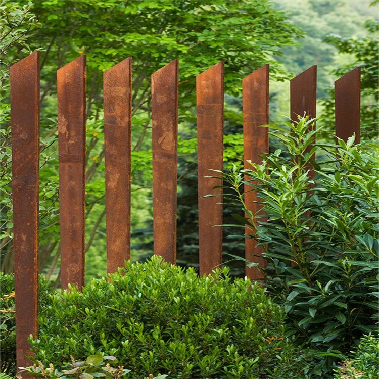 fence panels and post corten steel garden fence t posts for sale ...