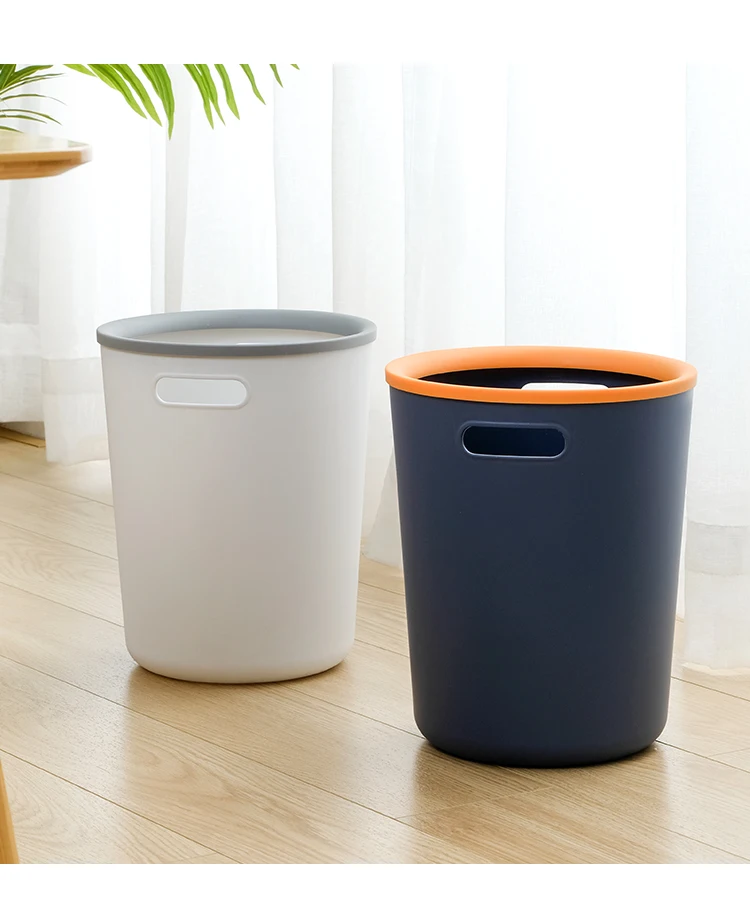 Hot Selling Waste Bins Colorful For Bathroom Household Round Small ...