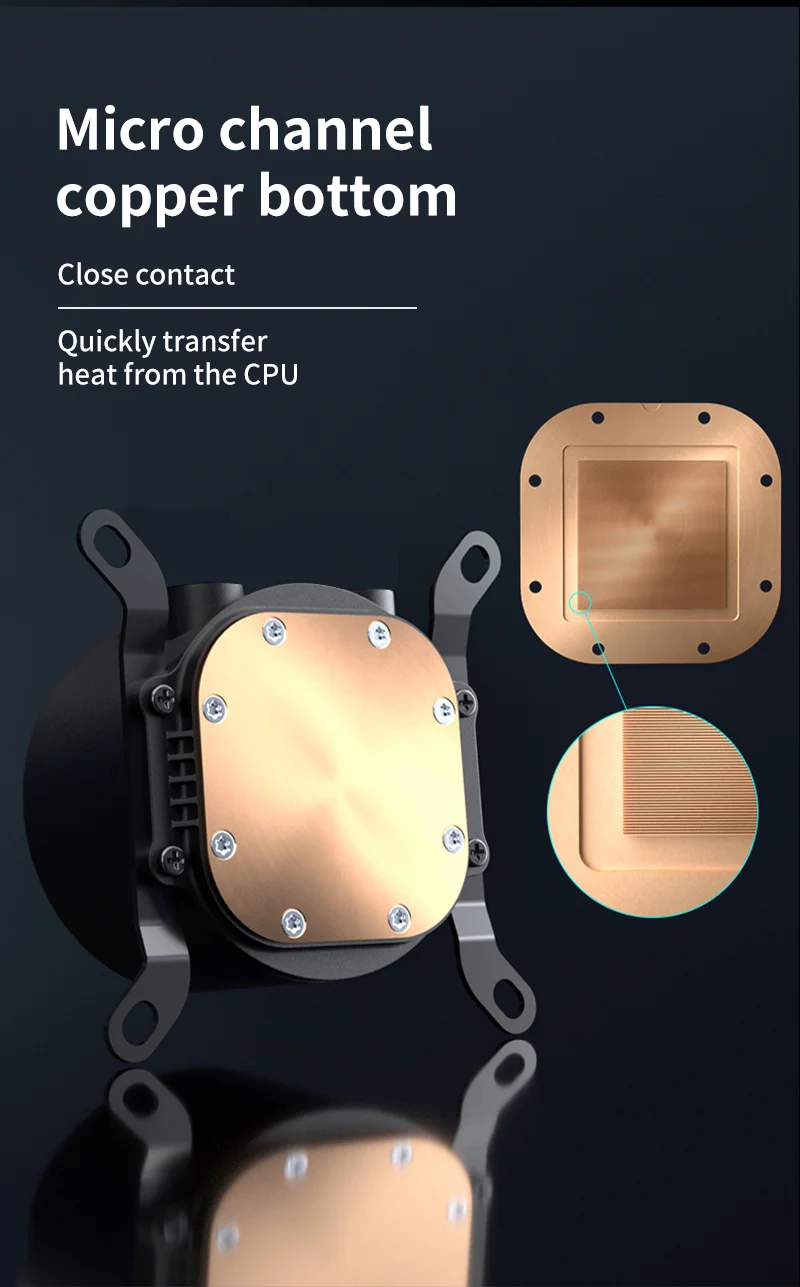 RGB AIO Liquid CPU Cooler - 360mm Radiator for Cooling