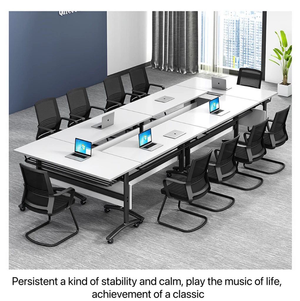 Folding Training Table Long Conference Table Movable Large Desk Student ...