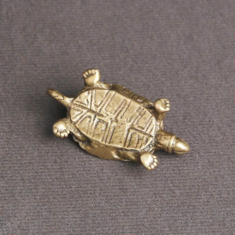 Do Old Brass Gold Turtle Tabletop Decoration To Attract Wealth And ...