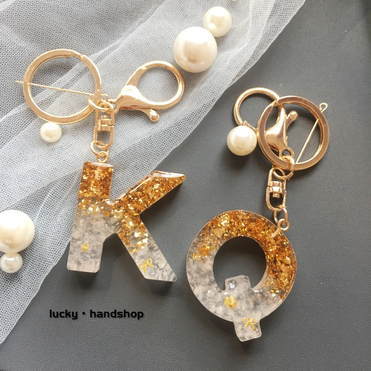 Plastic Hollow Conjoined Letter Custom Logo Keychain Resin Alphabet ...