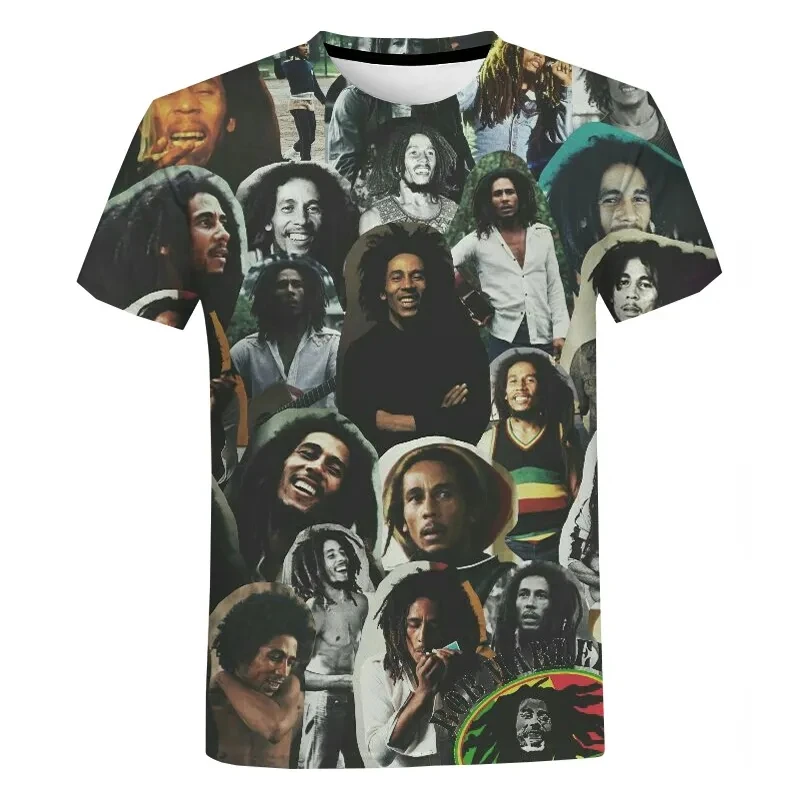 Rapper Bob Marley 3d Printed Shirt for Men Hip Hop Tshirts 3d Digital ...