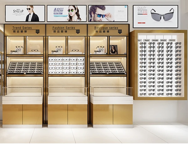 Acrylic Eyeglasses Wall Display - Stylish & Space-saving