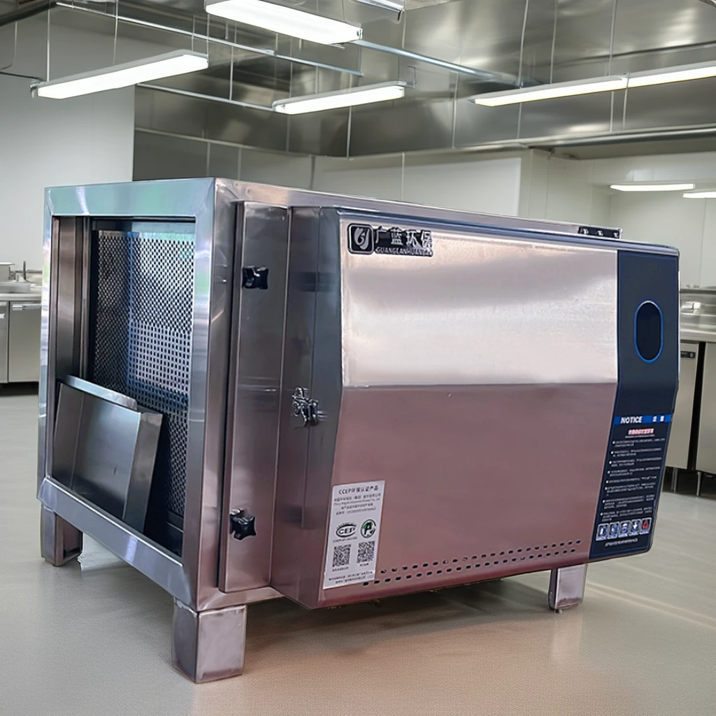 Commercial electrostatic air cleaner fume gas scrubber system ...