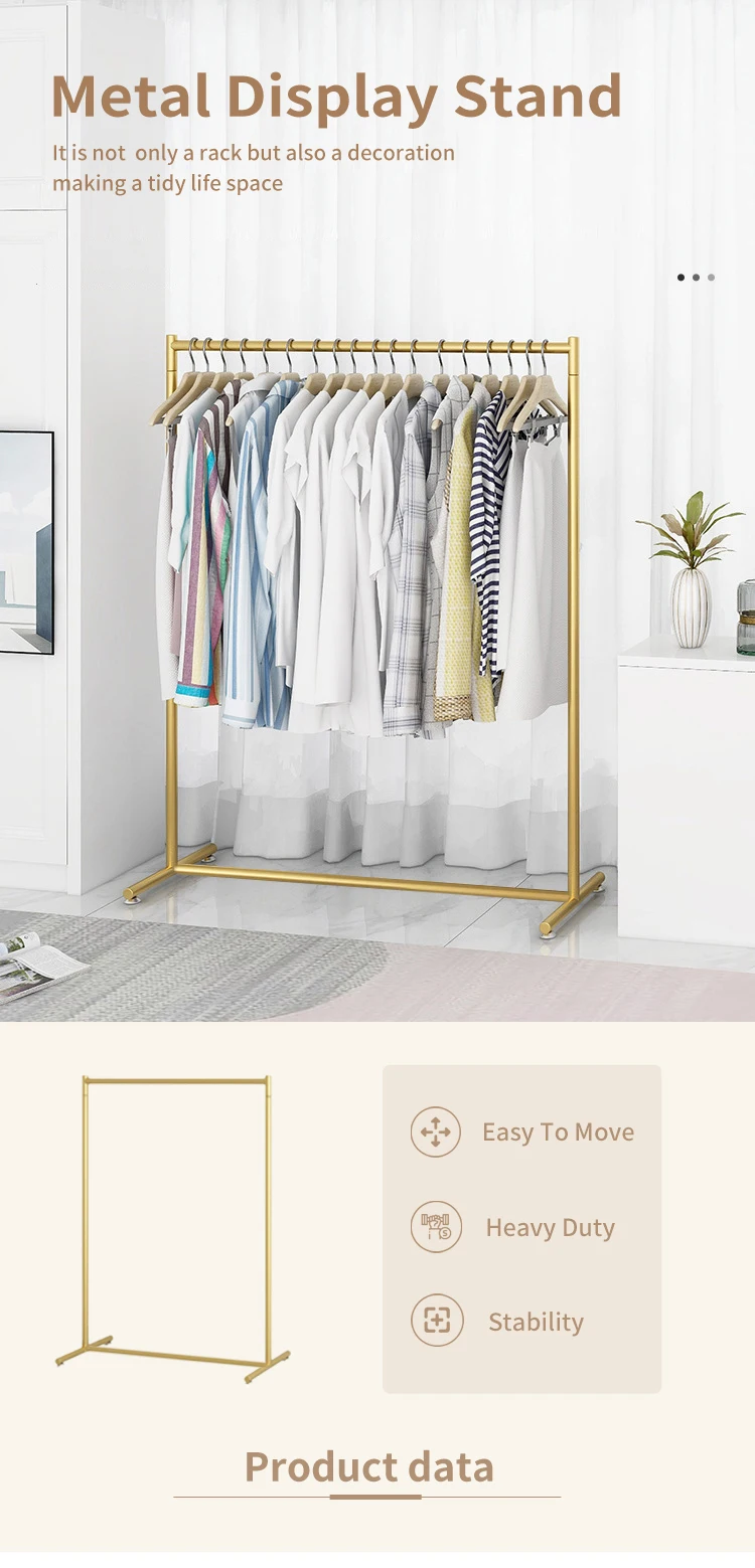 Heavy Duty Metal Clothing Display Stands - Modern & Versatile