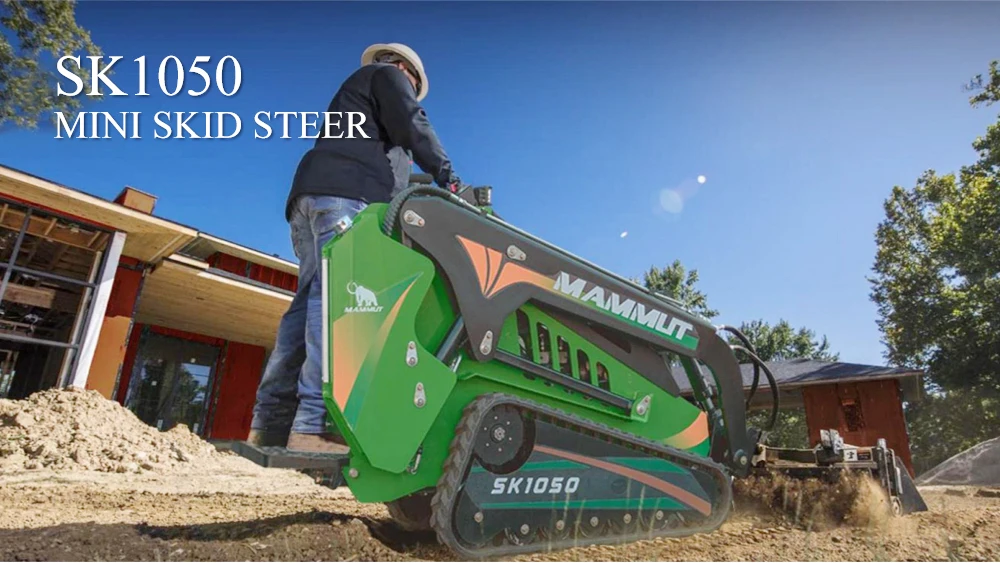 Sk1050 500kg 25hp Customized Dingo Rubber Tracked Petrol 4 In 1 Bucket ...