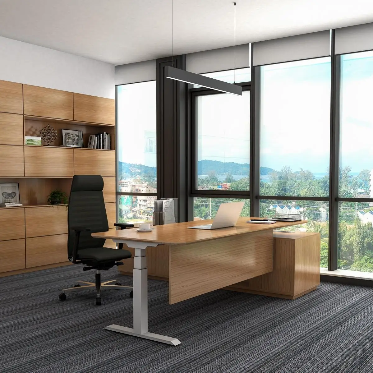 L Shape Office Desk Executive Ceo Small Desks European White Manager ...