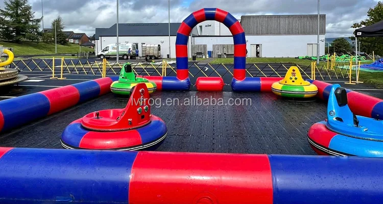 Commercial Grade Bumper Cars Arena Track Inflatable Fence Race Track ...