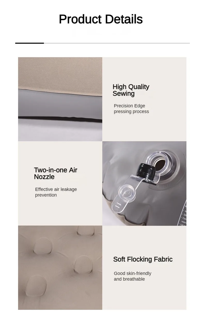 In Stock Twin Classic Downy Camping Inflatable Air Bed Mattress Home ...