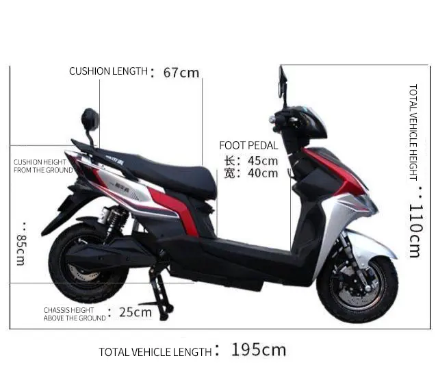 Customized 72v/60v Motorcycle Scooter Eec Bicycle Scooter Electric ...