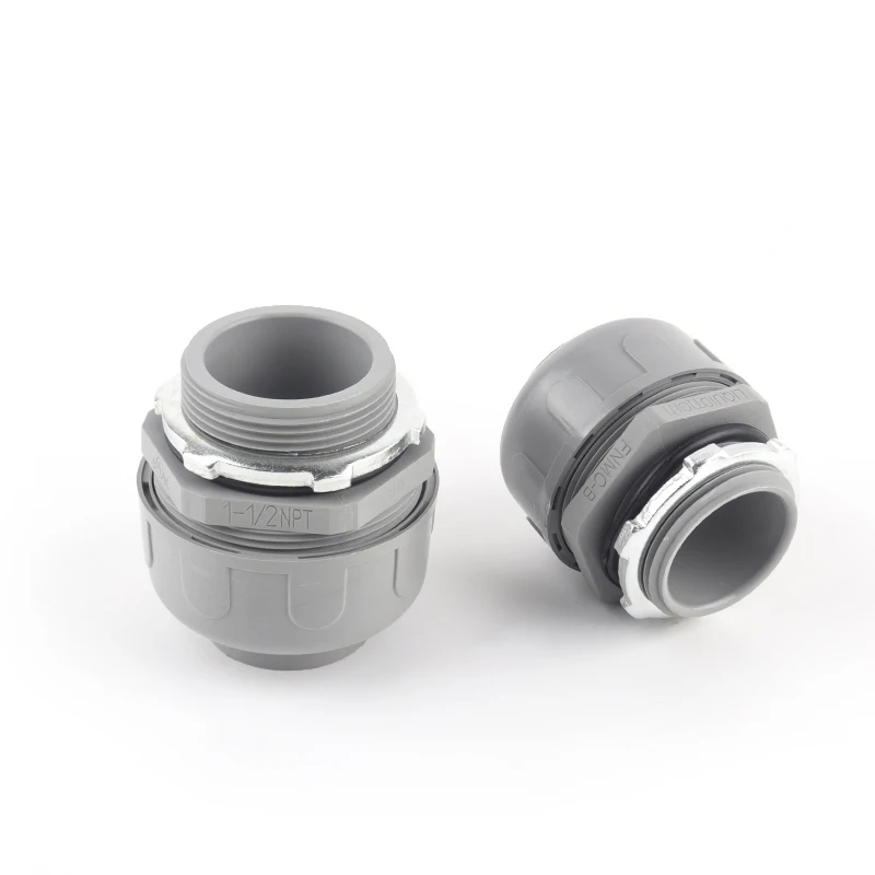 Waterproof Conduit Connectors Liquid Tight Fittings For Electrical Pvc ...