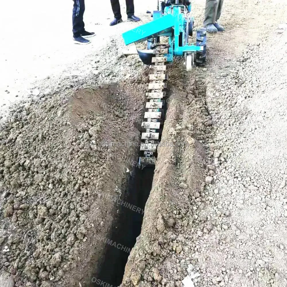 Trench Digging Machine Chain Trencher Mini Trencher for Sale Ditcher ...