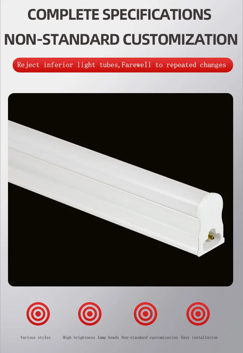 Led Tube T8 Stand Lamp T5 Integrated Fluorescent Lamp With Switch ...