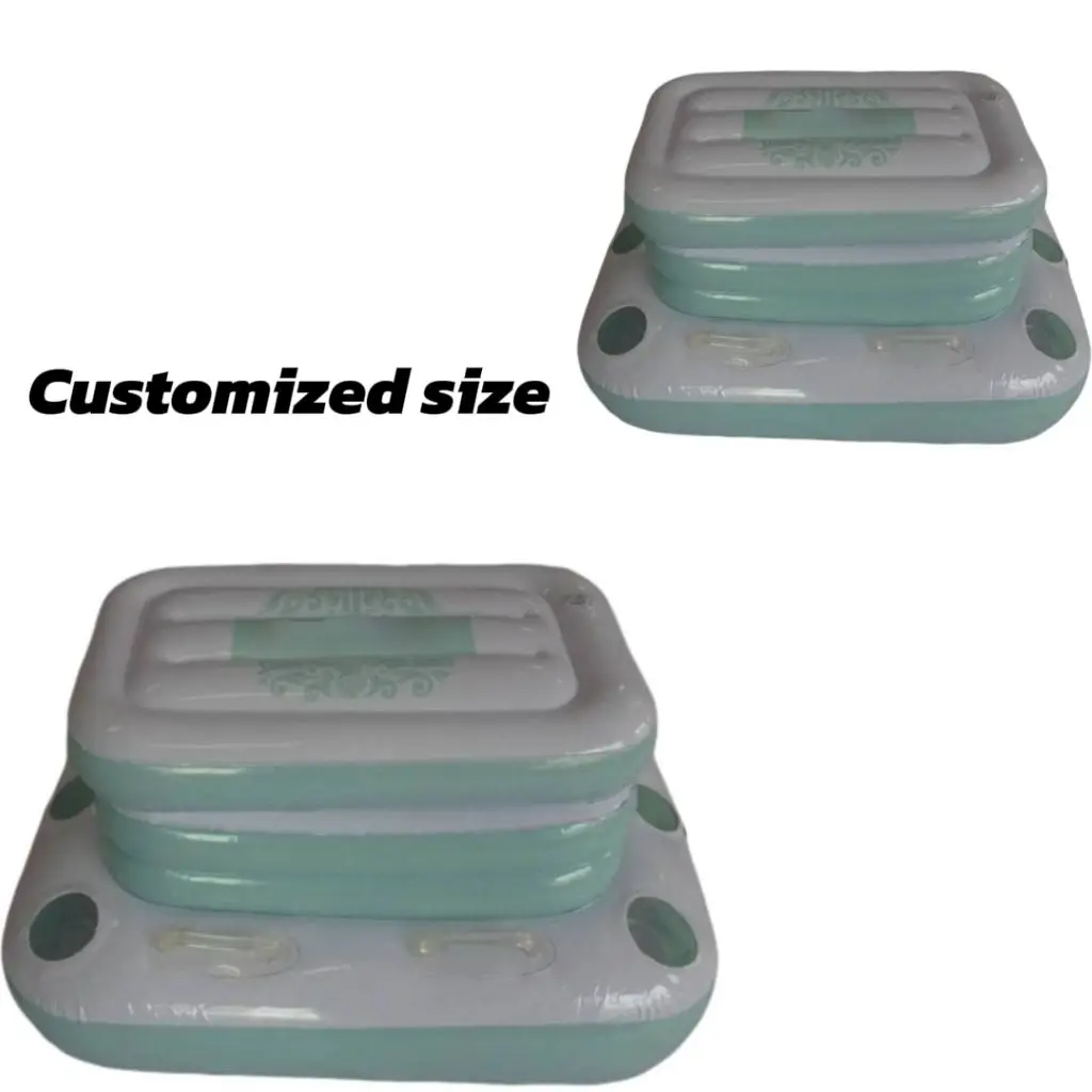 Custom PVC Inflatable Ice Bucket Porous Beer Fruit Inflatable Cooler ...