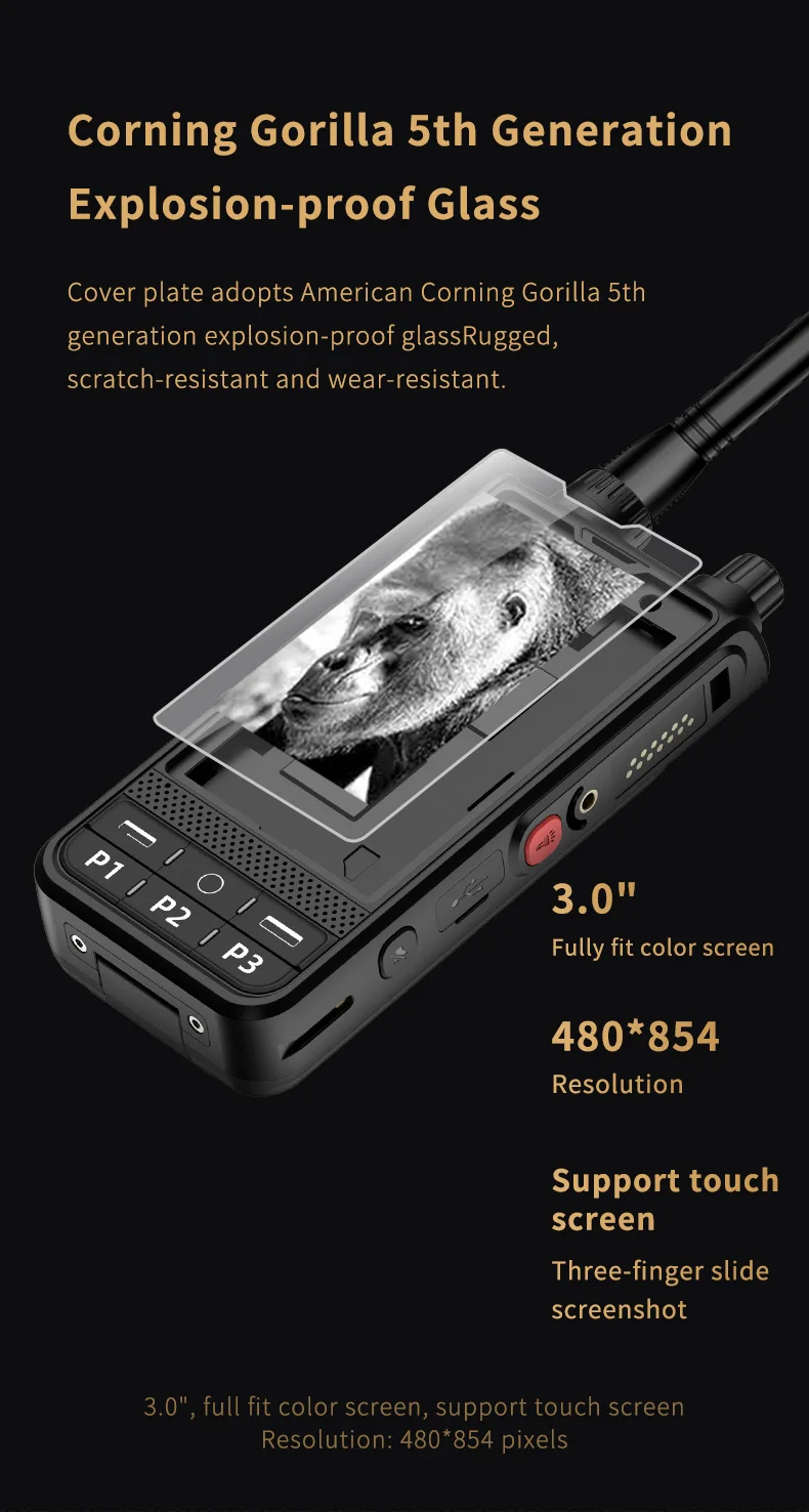 Anysecu W6 Plus POC 4G Radio - DMR & Analog UHF Unlocked