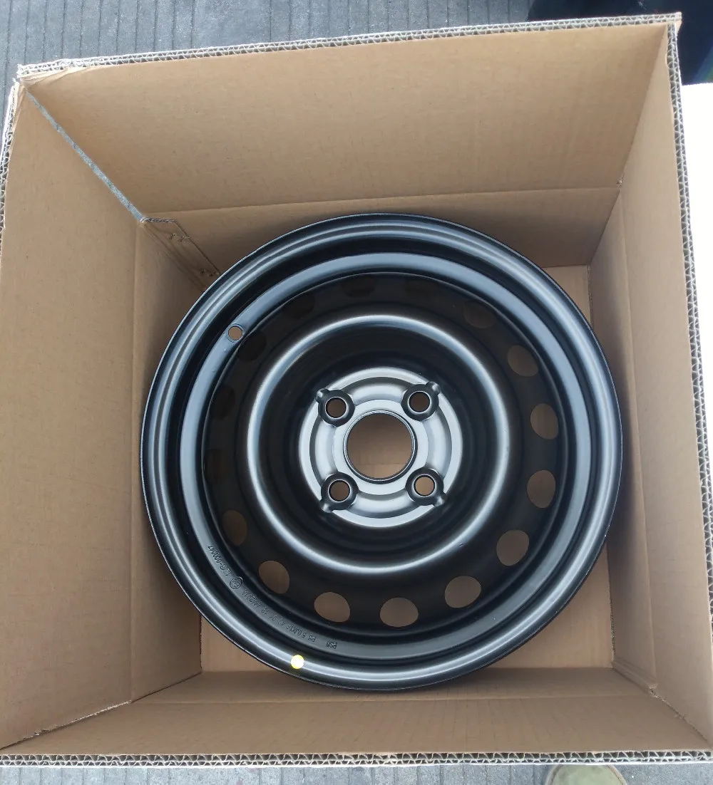 Wheelsky 565205 15 Inch 15x6.0 5x100 Black E-coating Passenger Car ...