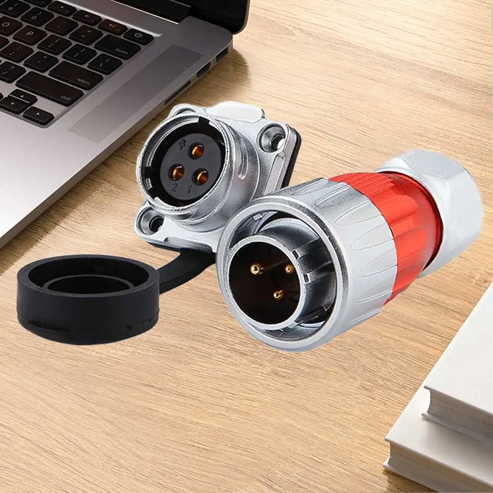 Oswell Power Plug Socket Solar Panel Connector 3 Pin For Solar Street ...