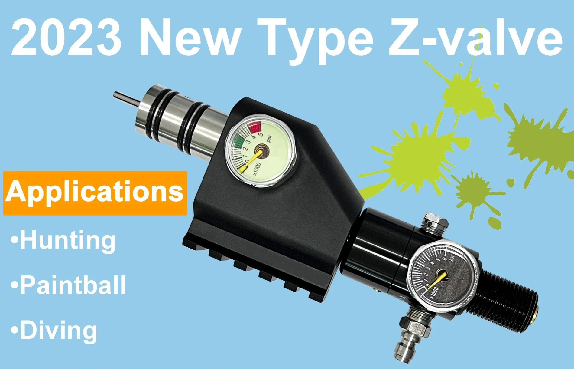 2023 New Type Z Valve Regulator Adapter 300bar/4500psi Regulating Valve ...