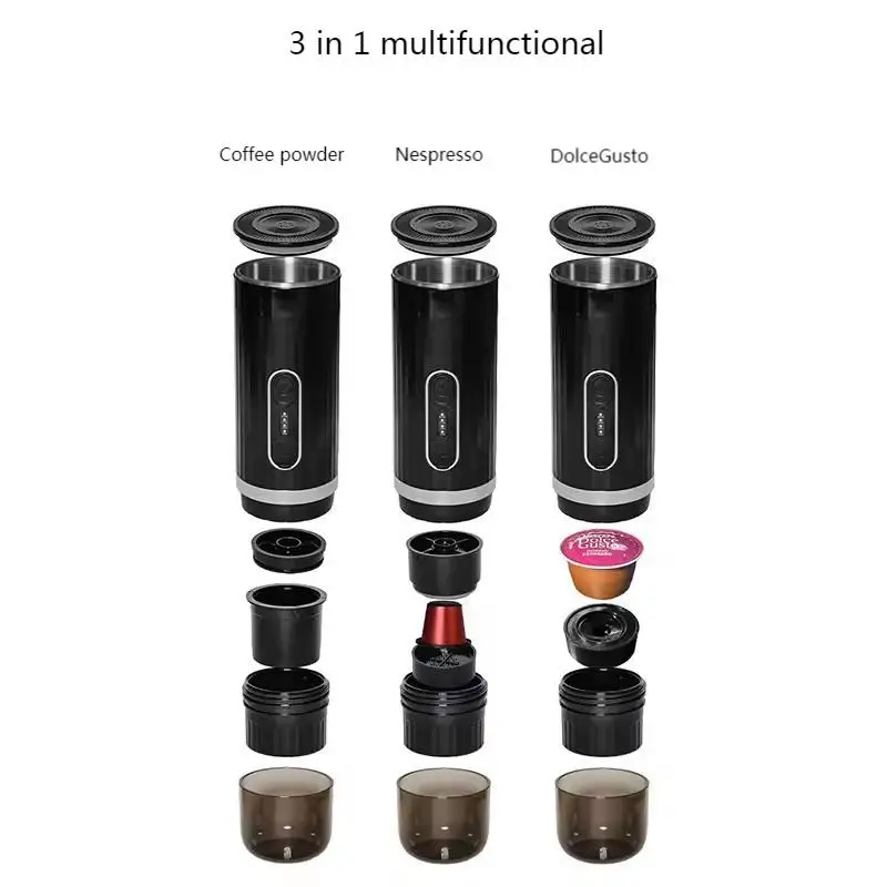 Versatile 3 in 1 Espresso Coffee Maker - Portable & Programmable