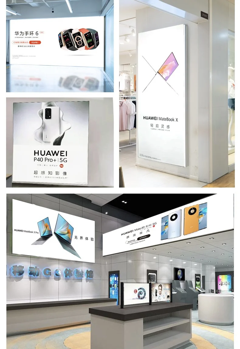 Shop Decoration Backlit Frameless LED Lightbox - Custom Size