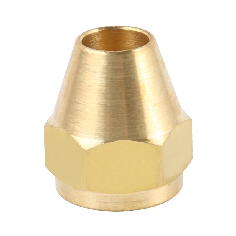 Hvac Refrigeration System Brass Nut Short Forged Screw Brass Fittings ...