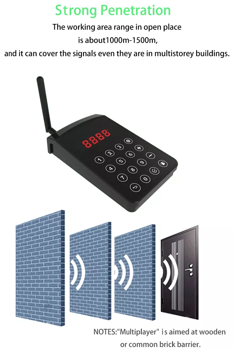 Wireless Guestcall Pager Call Guest Pager Beeper Guest Number Paging ...