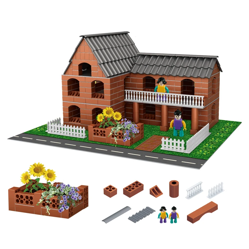 Build A House DIY Toys Building Mason House Building Kit 468 Pcs Mini ...