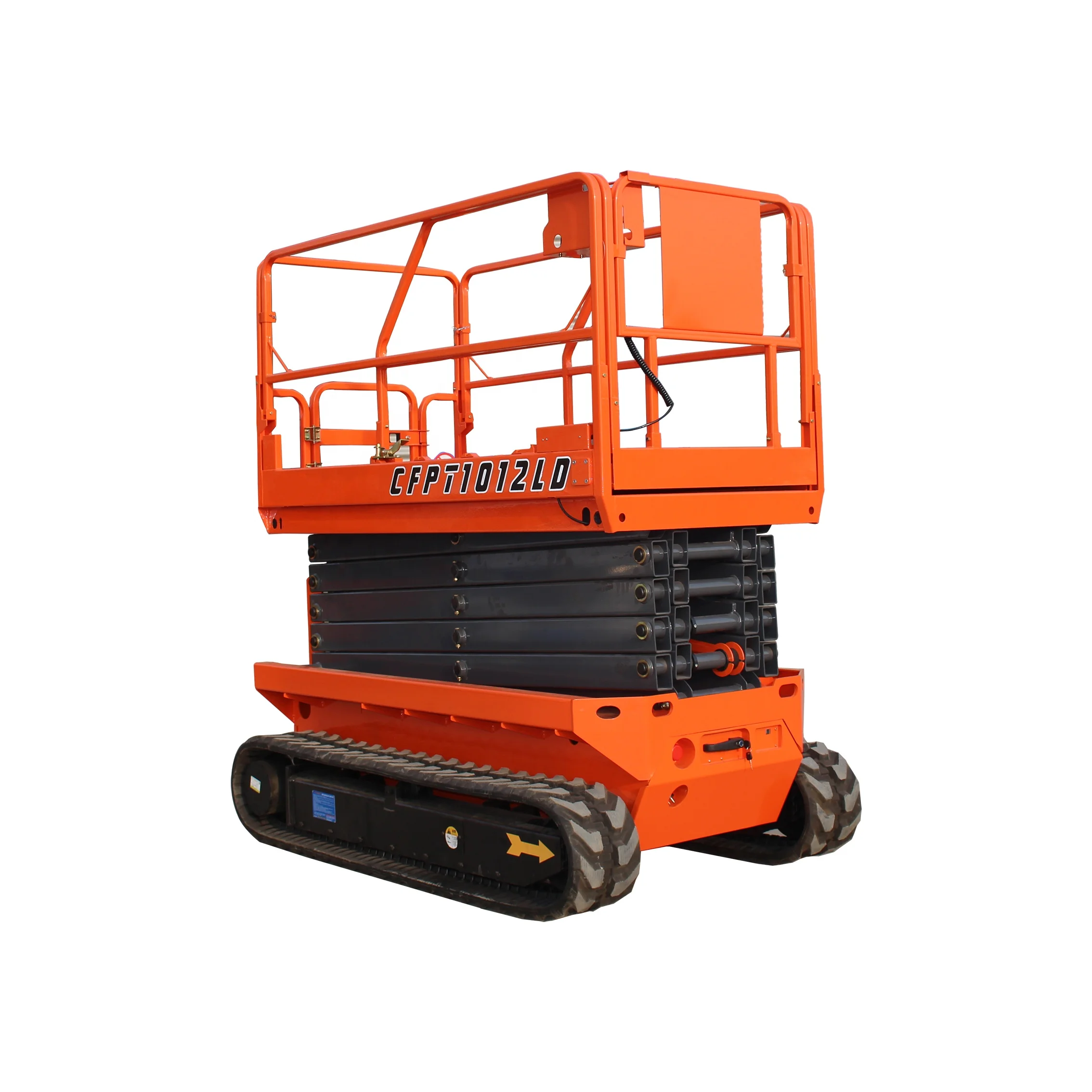 Outdoor All Terrain Electric Scissor Lifts Self Moving Aerial Work Lift ...