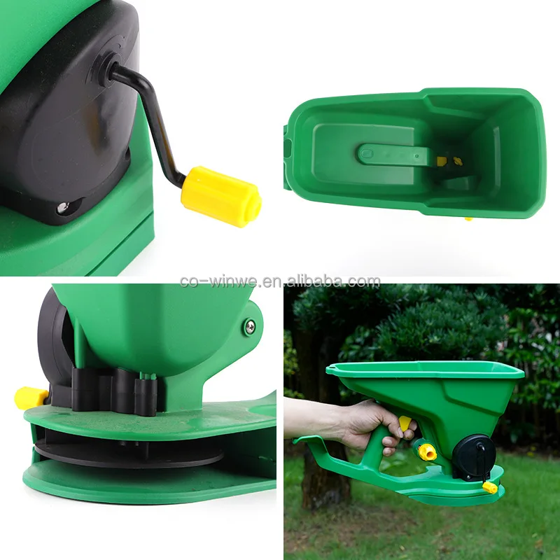 1.5l Hand Held Seed Spreader Gardening Small Manual Spreader Seed Lawn Portable 5 Gear ...