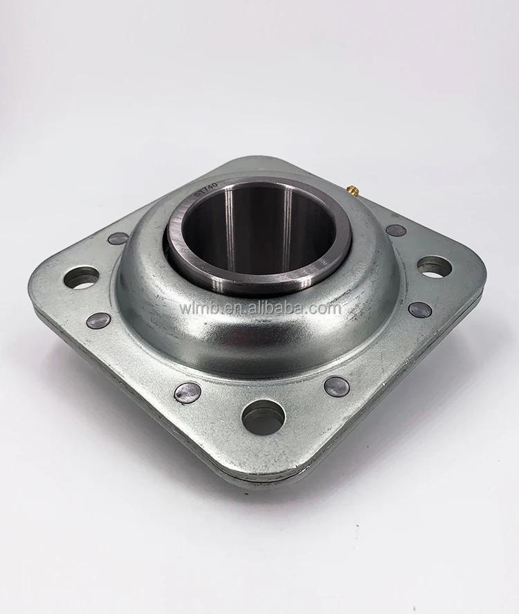 Oem Four Holes Square Flanged Disc Unit Agricultural Bearing Round Bore ...