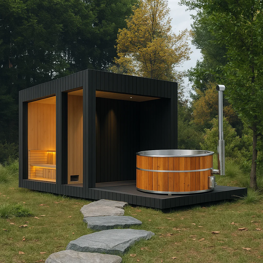 Sauna with Glass for Outdoor Use Luxury Outdoor Sauna with Customize ...