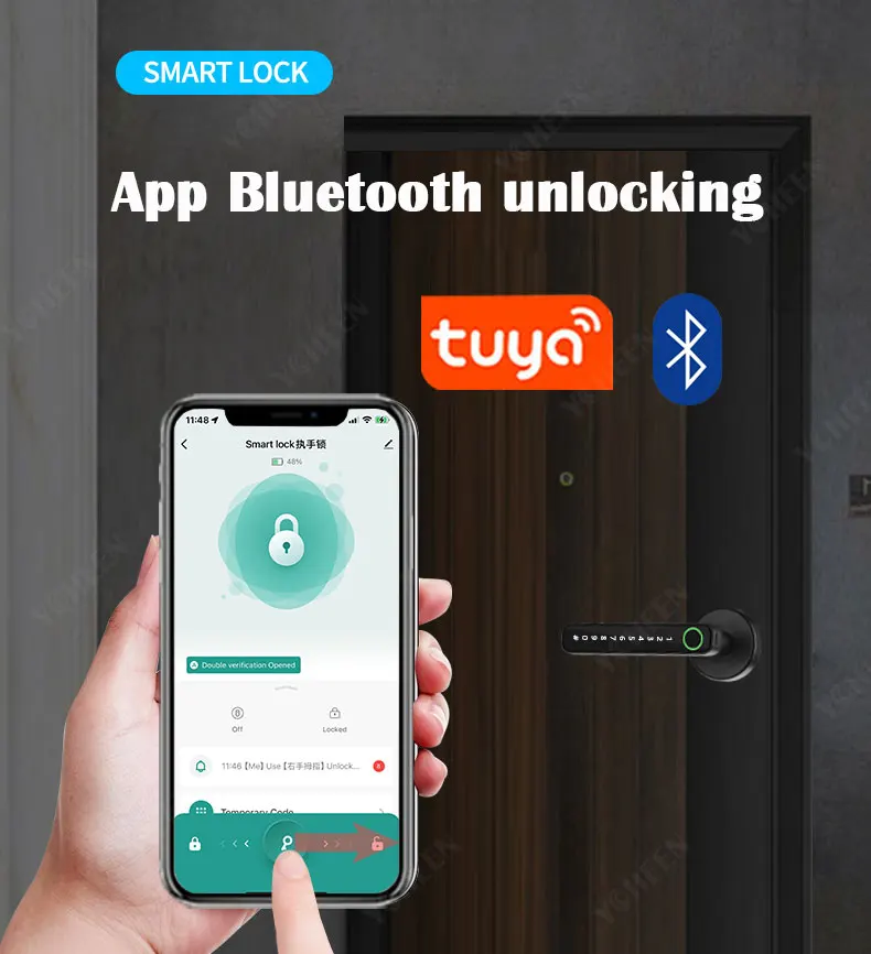 Tuya Smart Digital Door Lock - Secure Biometric Fingerprint