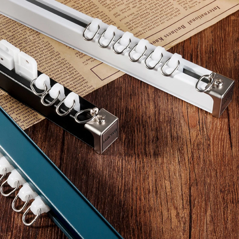 IKSUN Heavy Duty Curtain Rail Accessories Double Curtain Rails Rod ...