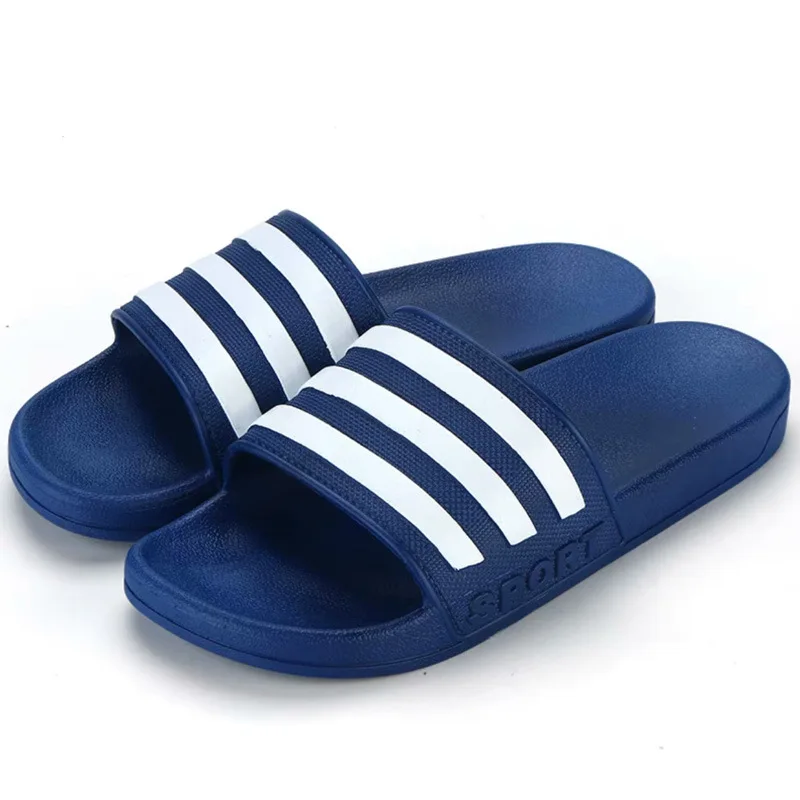 Cheap Couples Summer Breach OEM PVC Slippers Slip-On Indoor Bathroom ...