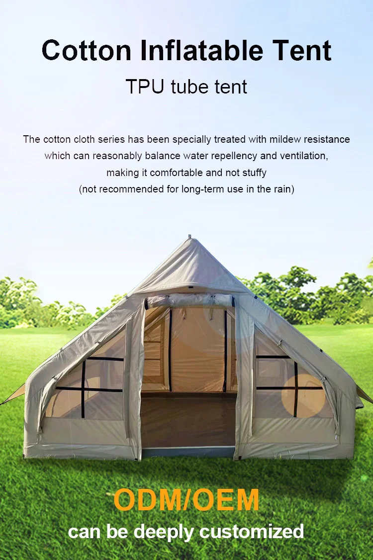 Luxury Customizable Inflatable Cabin Tent for Family Camping