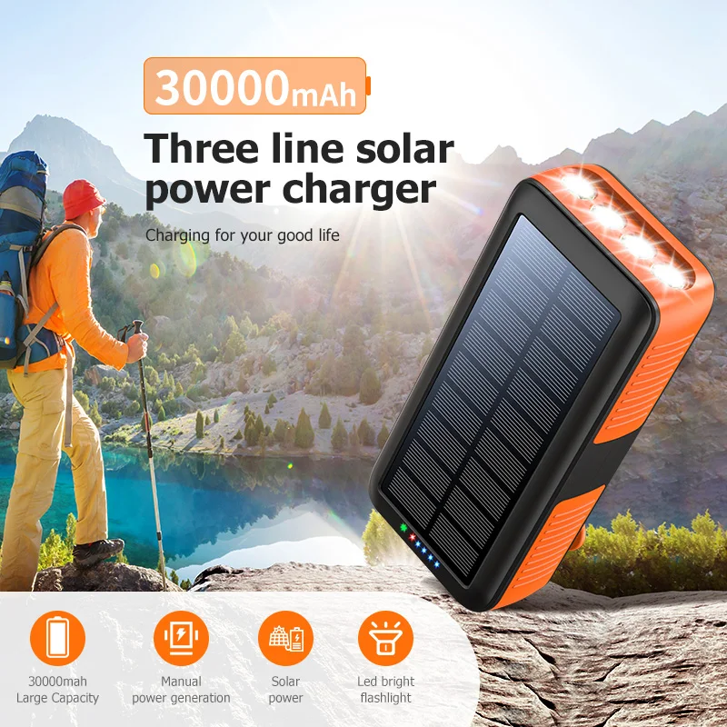63200mah Portable Solar Power Bank - Fast Charging & Durable