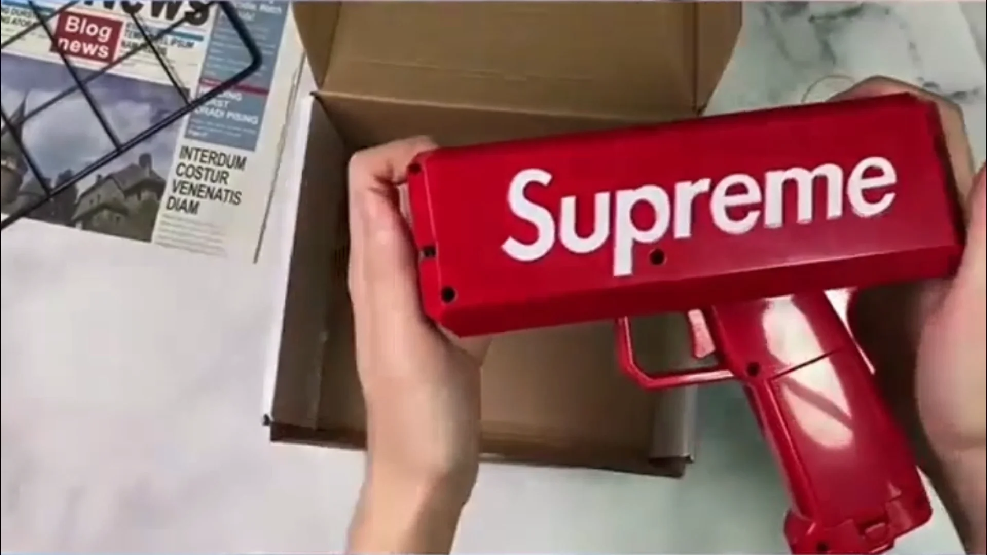 Ly Money Gun Pistola De Gun Money Prop Plastic Toy Plastic Money Gun ...