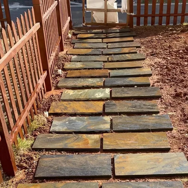 Natural Driveway Stone Black Jiangxi High Quality Slate French Pattern ...