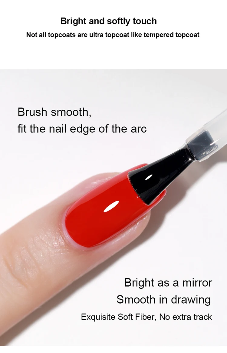 As Super Shiny Non-toxic Uv Gel Nail Primer & Top Coat Gel - Oem