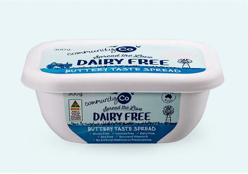 300g Plastic Butter Box - Customizable Food Packaging