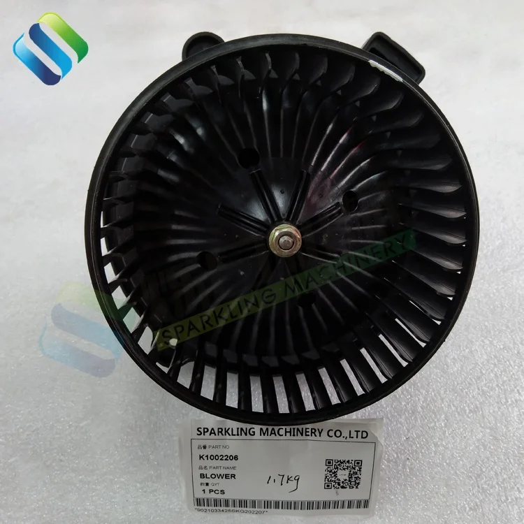 K1002206 Blower Motor for Doosan DX225LC DX140W Excavators