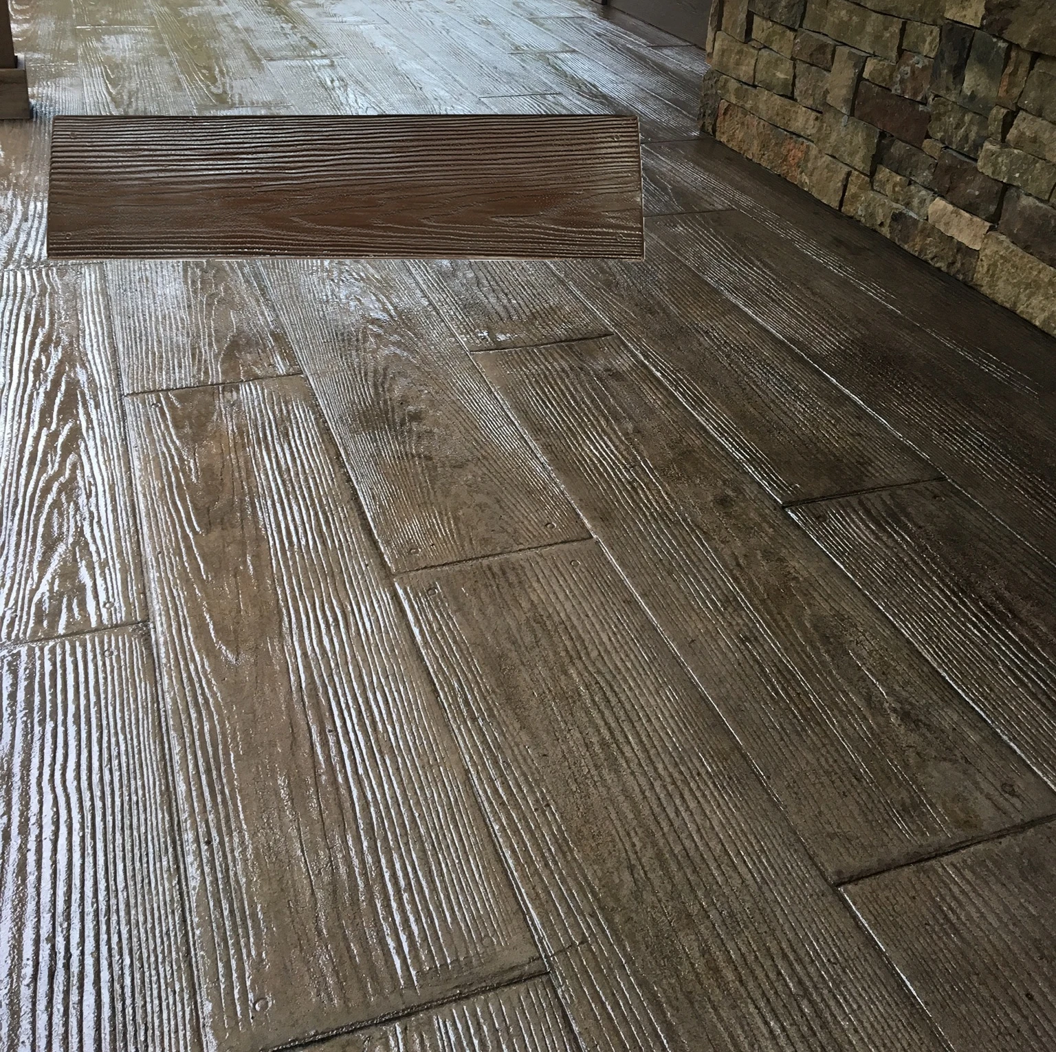 Wood Plank Decorative Concrete Stamp Mats - Hot Sales