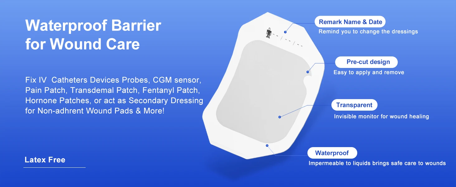 Disposable Transparent Medical IV Dressing Wound Care Infusion Needle ...