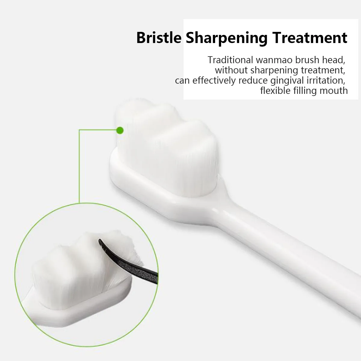 Nano Ultra-fine Wave Toothbrush Soft Bristle Oral Care Clean for Adult ...