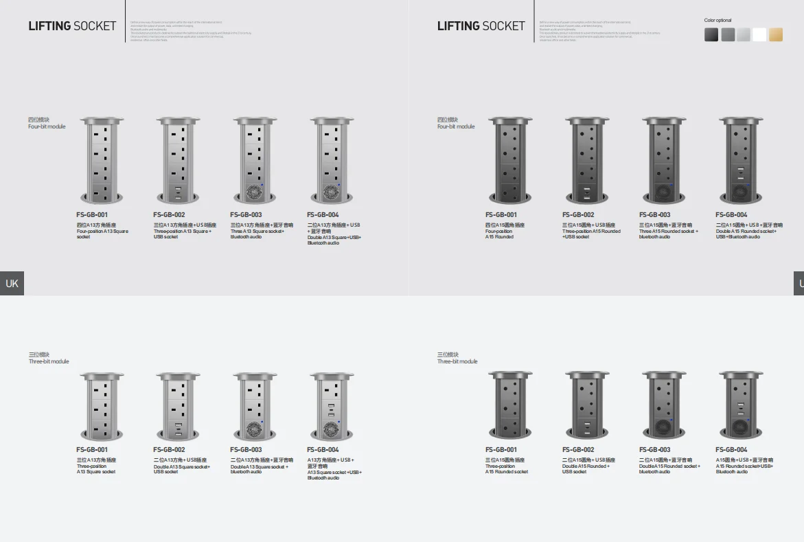 Pop up Socket for Kitchen - Hidden Tabletop Switch